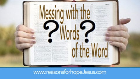 Messing with the Words of the Word » Reasons for Hope* Jesus