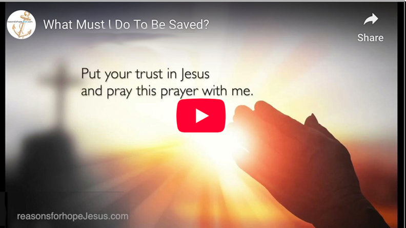 How to Be Saved and Born Again? » Reasons for Hope* Jesus