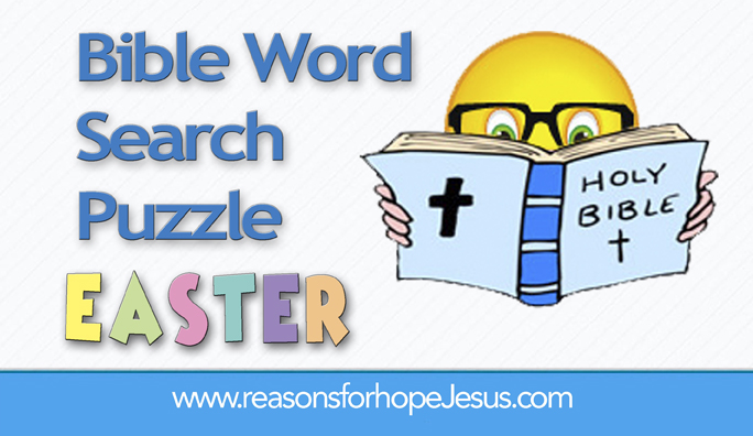 Easter Word Search Puzzle » Reasons for Hope* Jesus