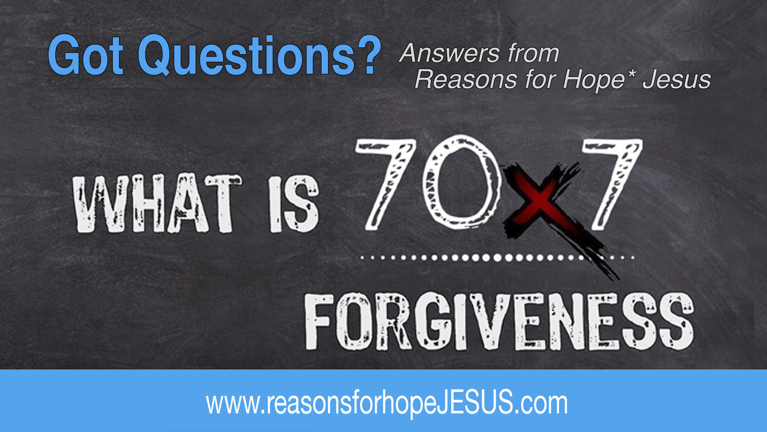What is Seventy Times Seven Forgiveness? » Reasons for Hope* Jesus