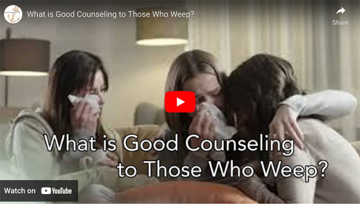 What is Good Counseling to Those Who Weep? » Reasons for Hope* Jesus
