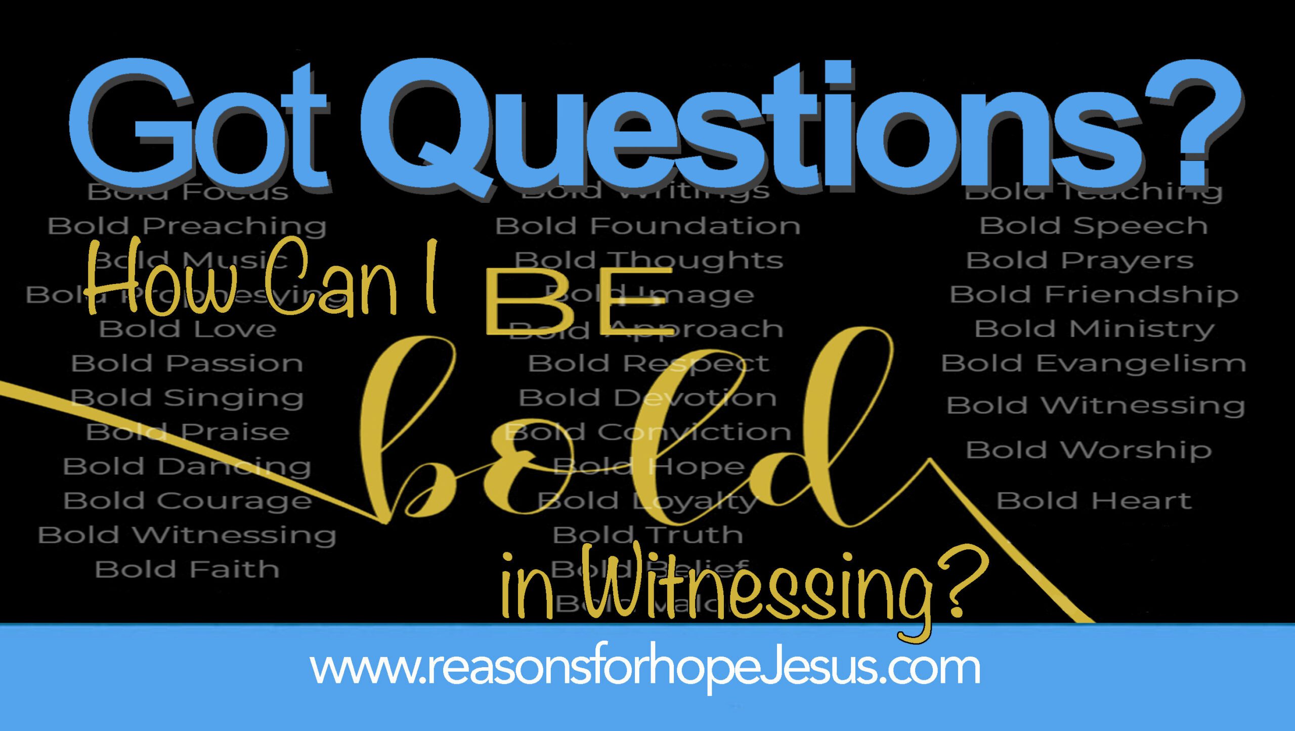 Got Questions? We have Reasons for Hope » Reasons for Hope* Jesus