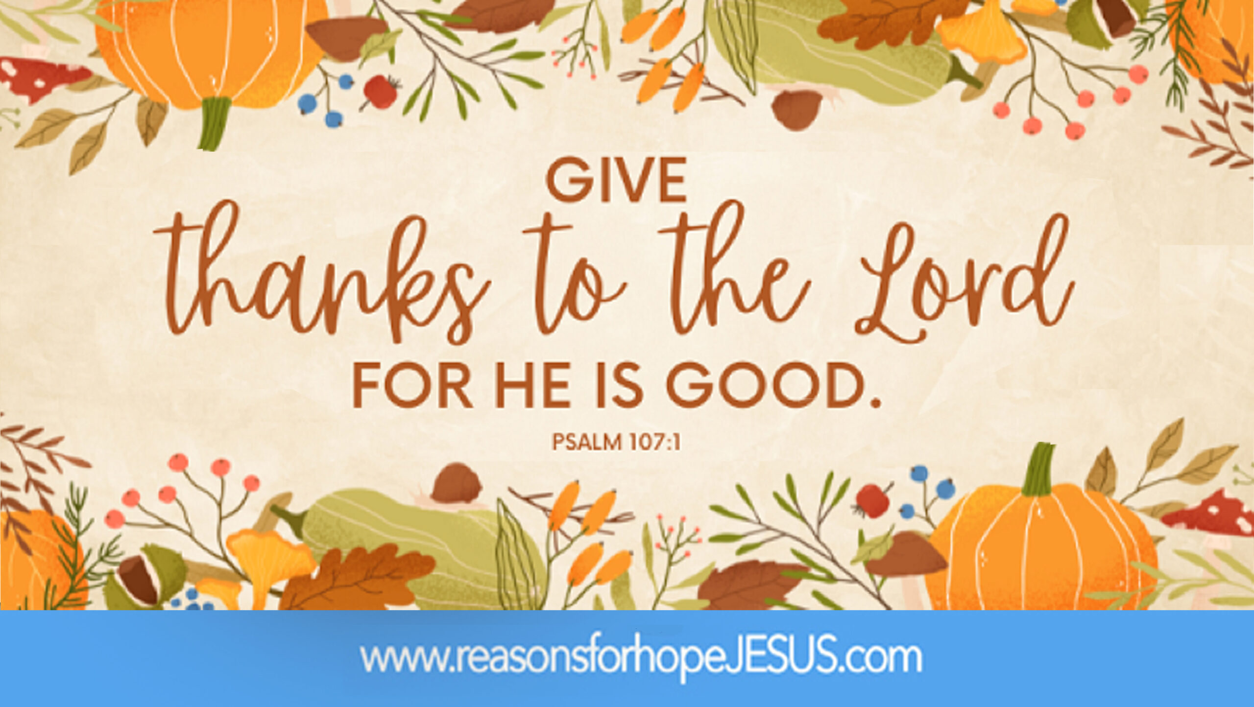 Thankful for the Love of God » Reasons for Hope* Jesus